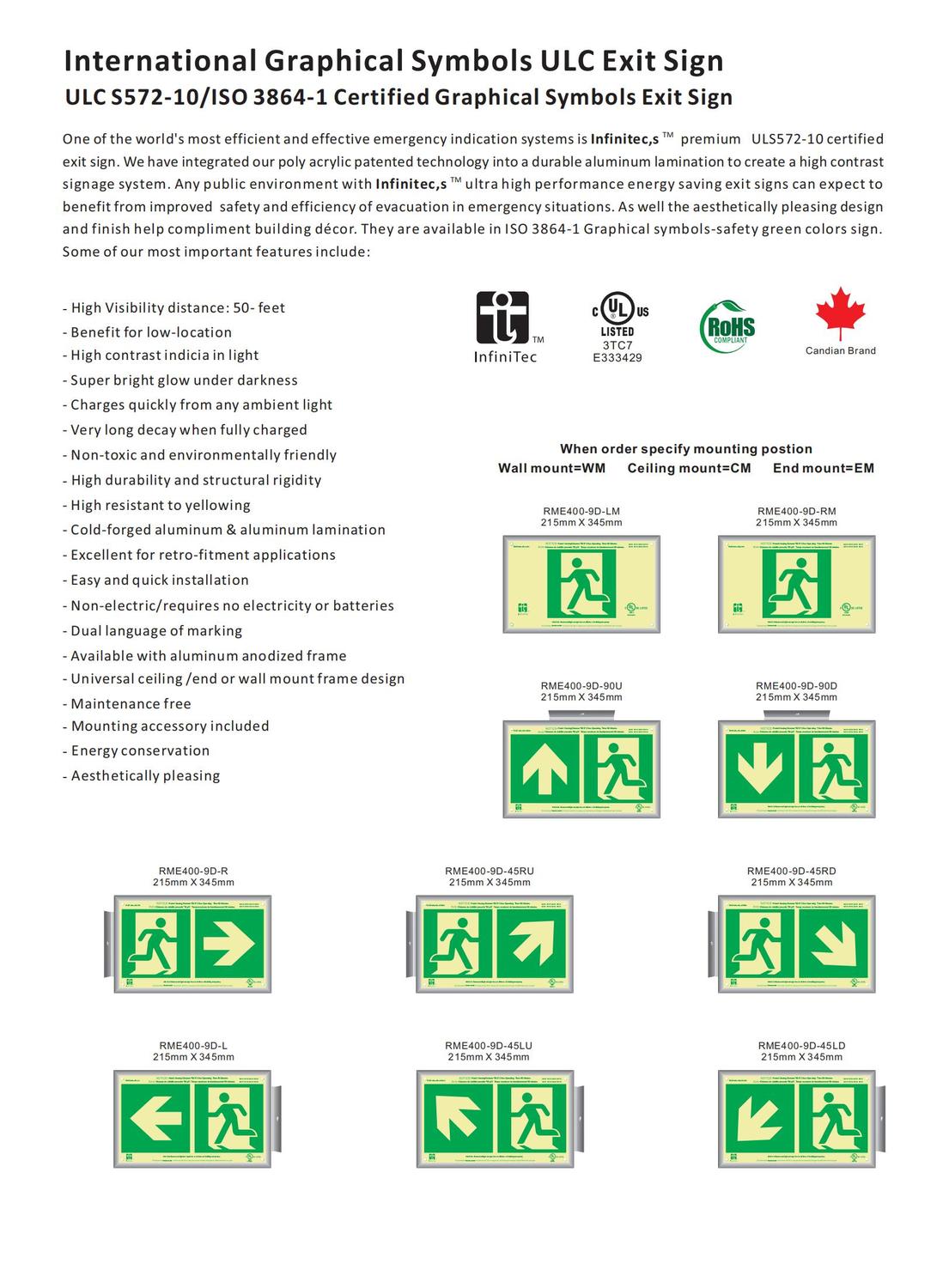 Running Man Exit Signs - Infinitec™